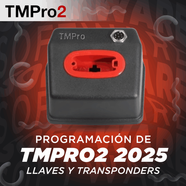 Software TMPro2 2025 para Programación de Llaves y Transponders